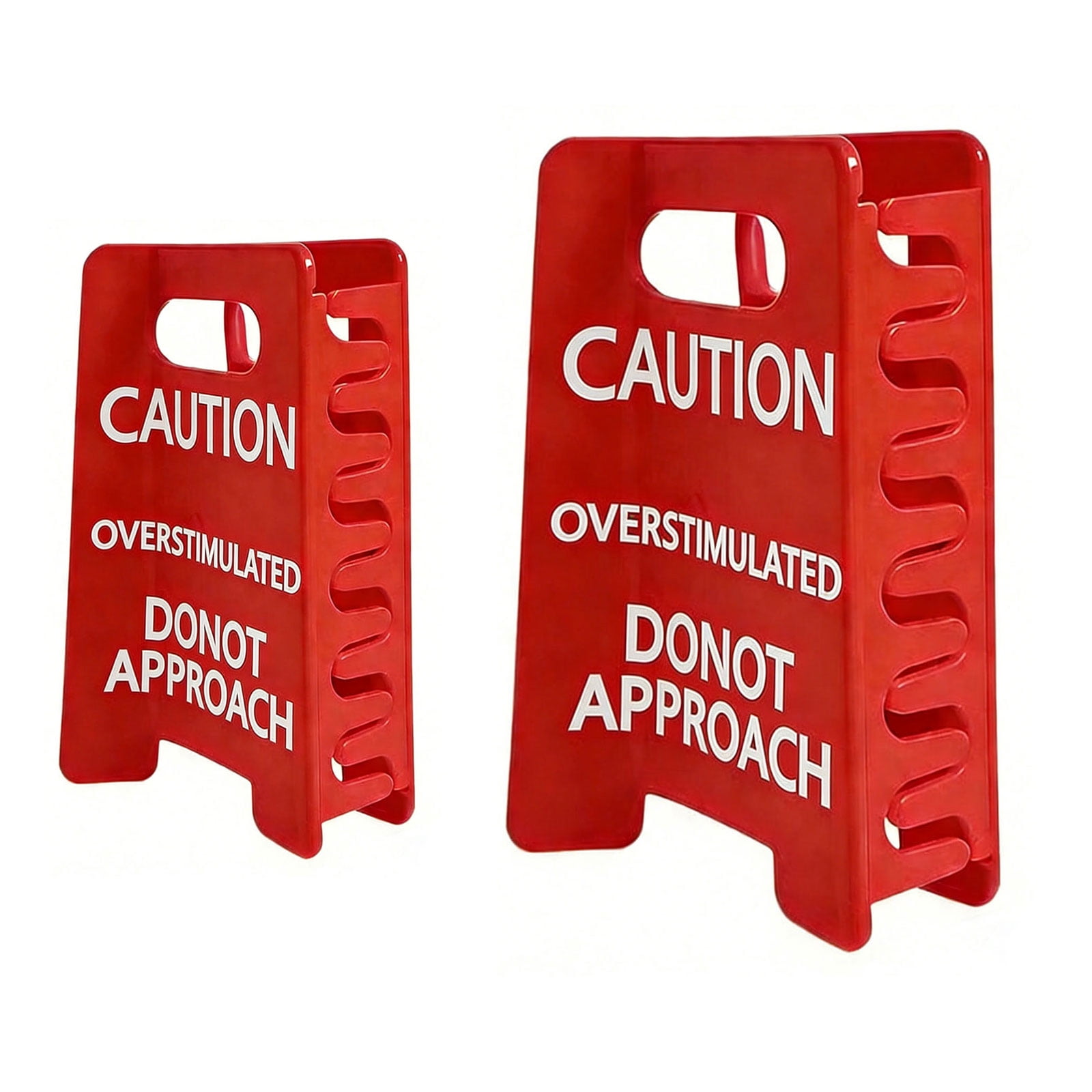 COOLHOOD Overstimulated Caution Sign Hair Claws Clip Funny Accessory ...