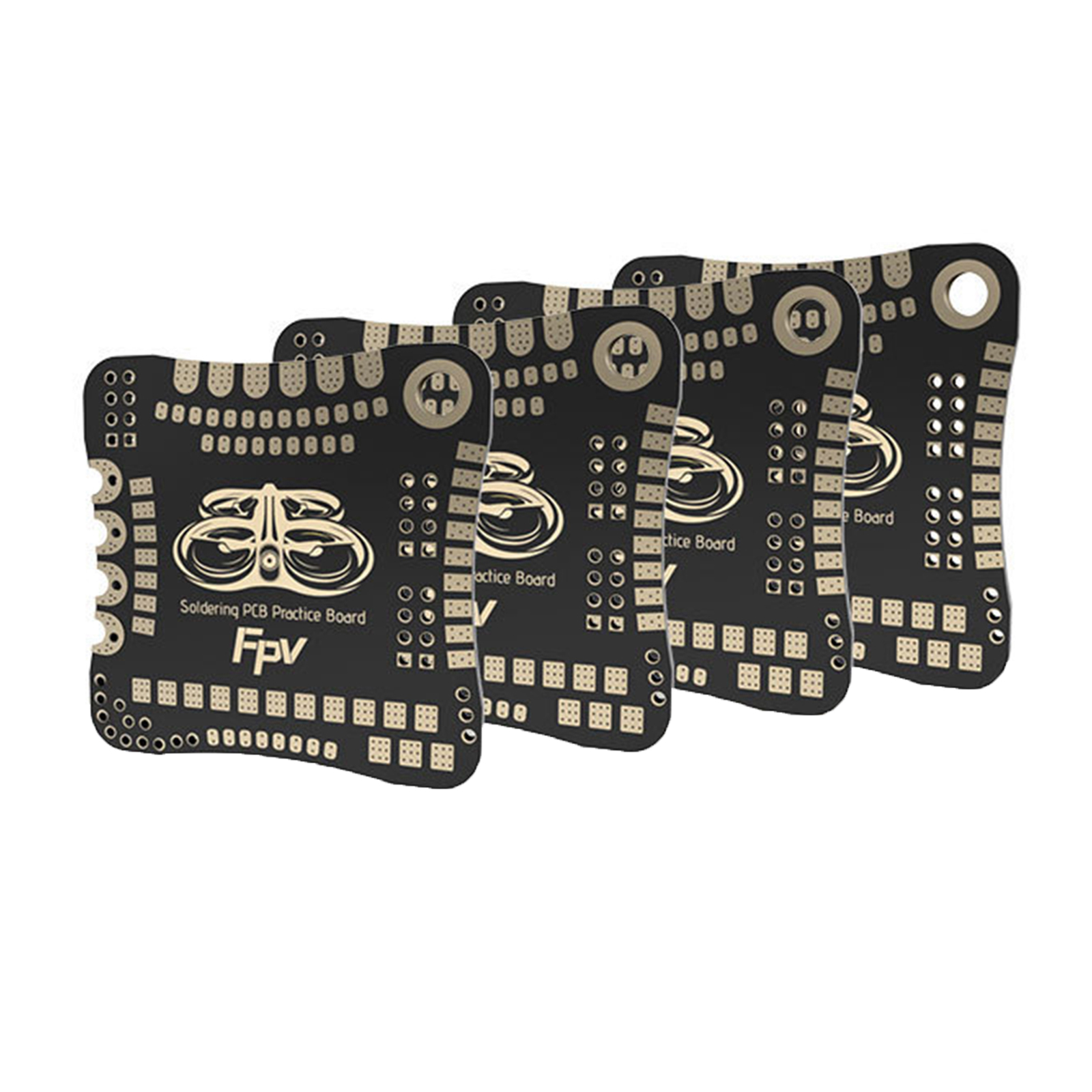COOLHOOD Pack Of 4 Soldering Practice Board PCB Soldering Practice ...