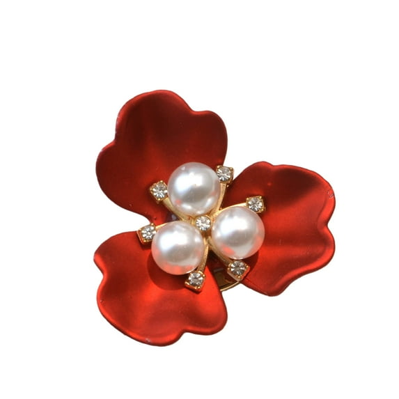 COOLHOOD Pearls Floral Cufflinks Clip Decorative Button Covers For ...