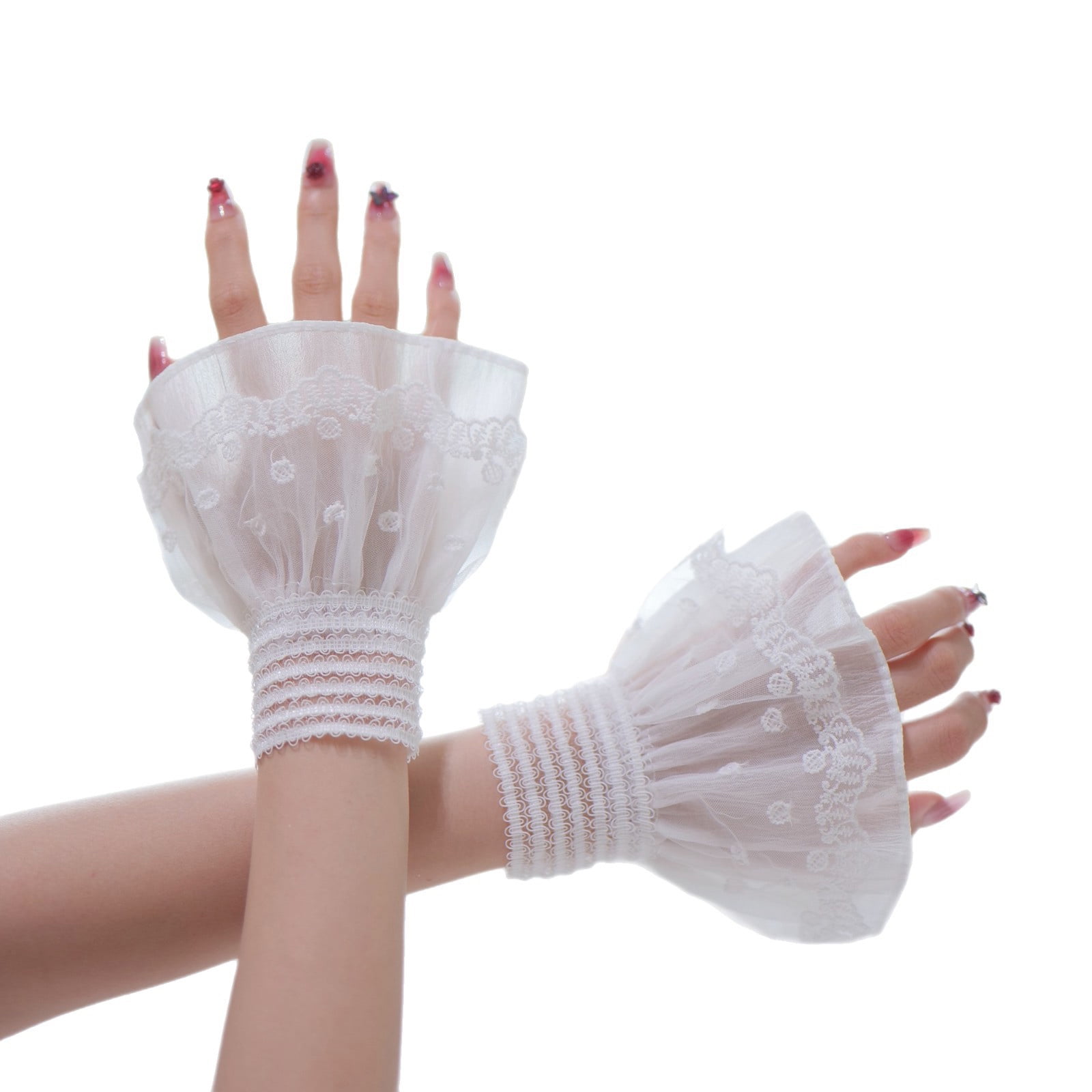COOLHOOD Photographer Arm Sleeves With Delicate Lace Edging Comfortable ...