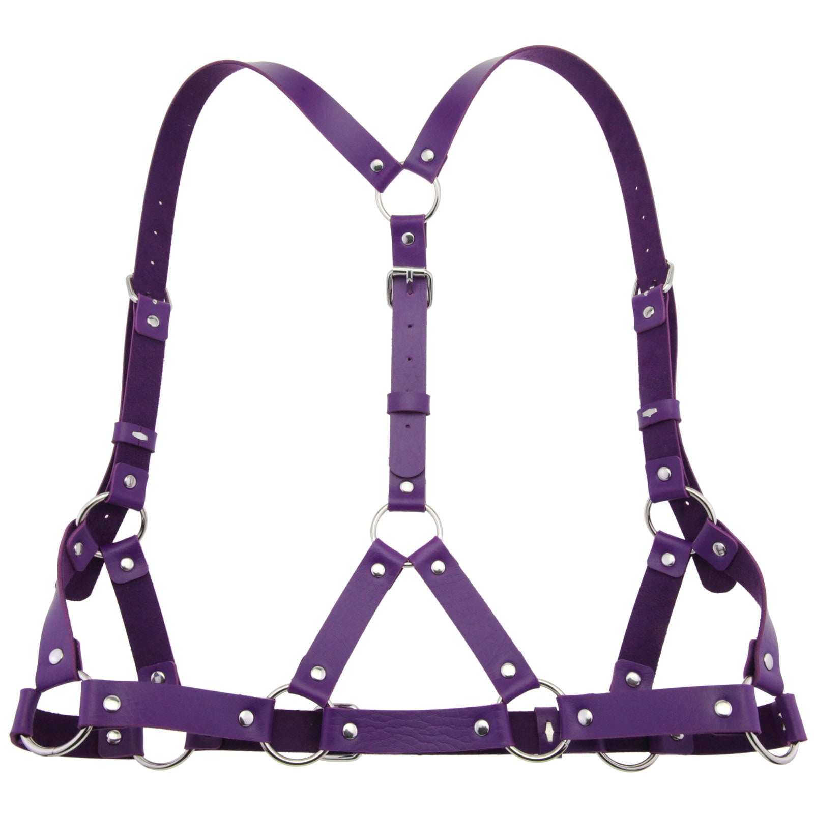 COOLHOOD Punk Styles Adjustable Body Chain Harness Belt PU Leather For ...