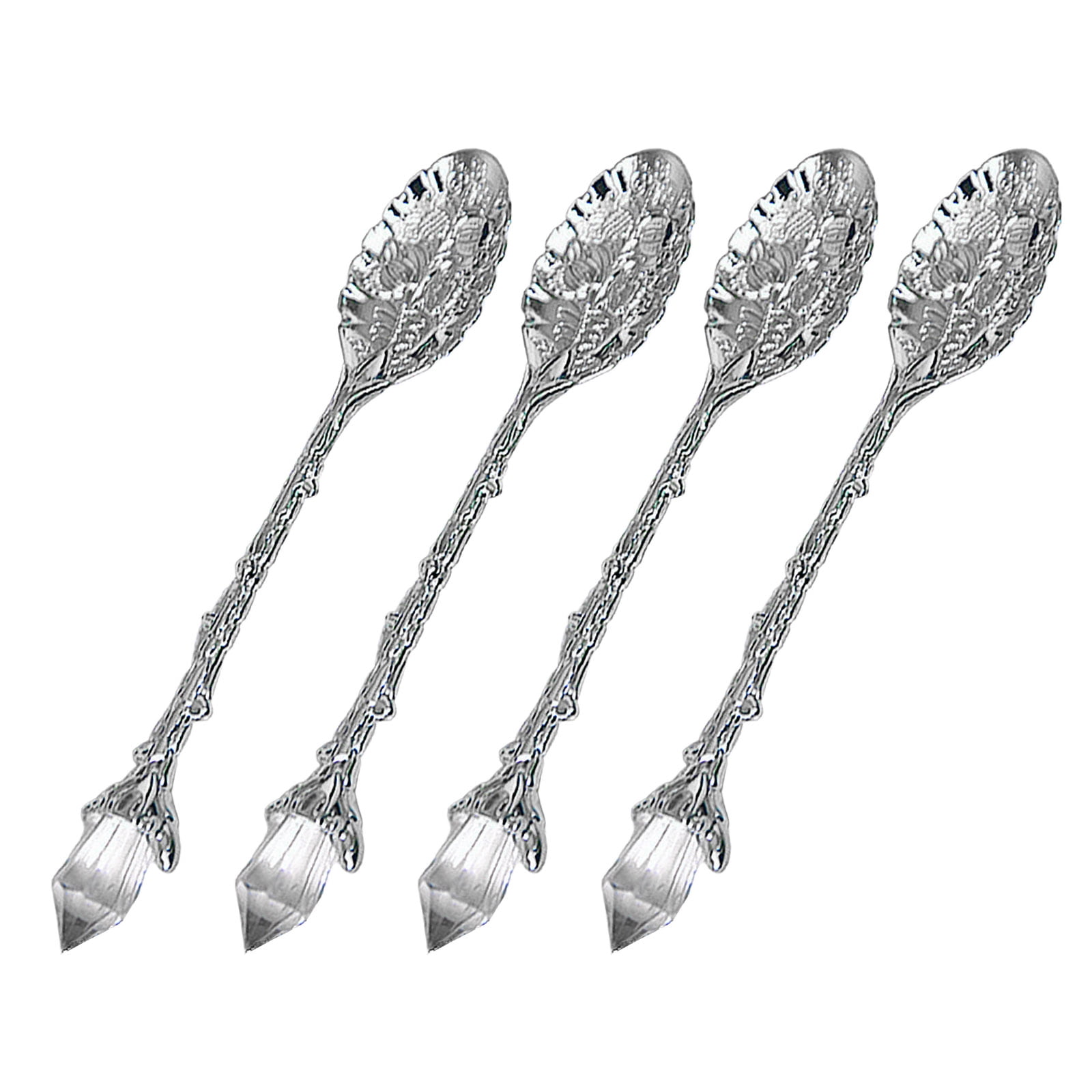 COOLHOOD Retro Crystal Heads Kirsite Spoon Elegant Antique Designs For ...