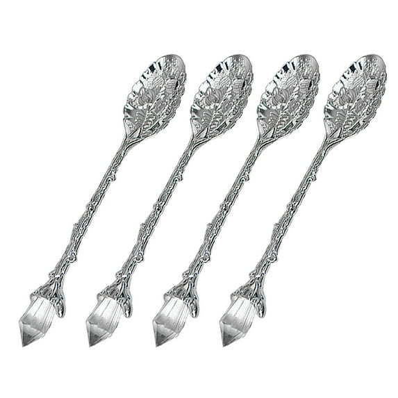 COOLHOOD Retro Crystal Heads Kirsite Spoon Elegant Antique Designs For ...