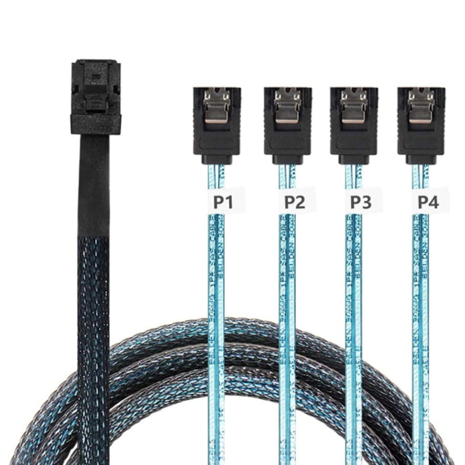 COOLHOOD SFF-8643 Host to 4 Port 7Pin Targets Cable Transmission Cable ...