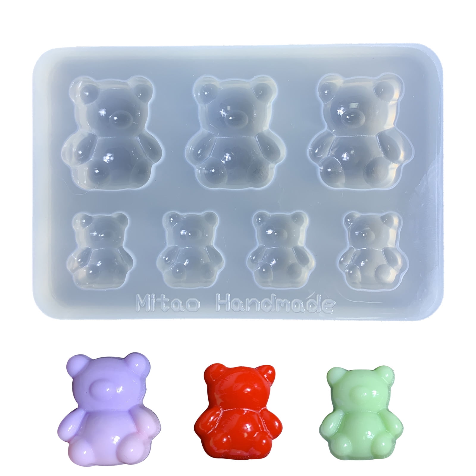 COOLHOOD Silicone Ornaments Moulds Little Bear Shaped Silicone Hand ...