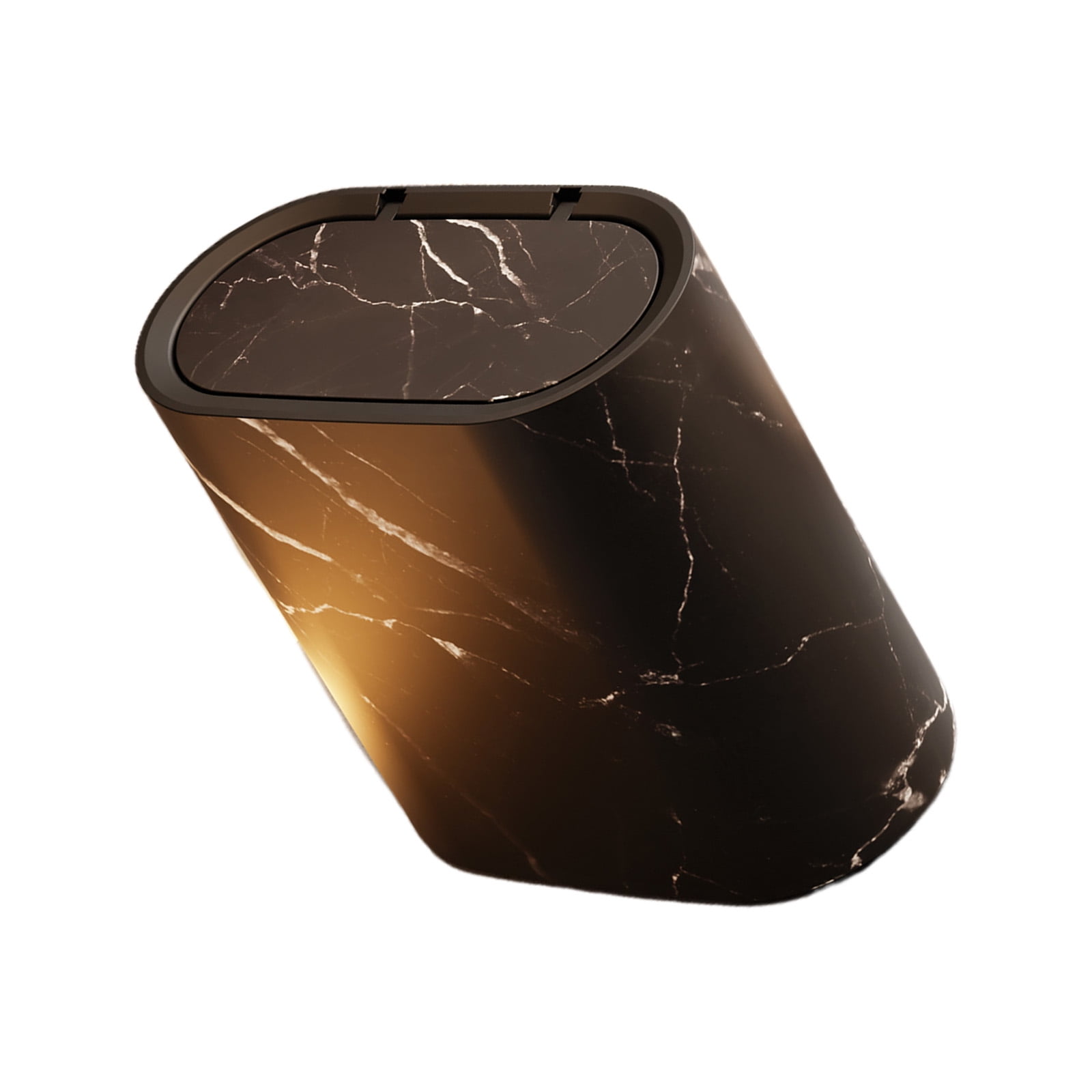 COOLHOOD Small Small Garbage Can Lidded Bathroom Trash Can Waste Bin ...