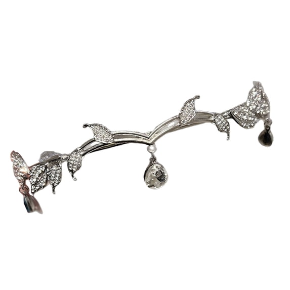 COOLHOOD Sparkling Rhinestones Tassels Headband with Leaves and for ...
