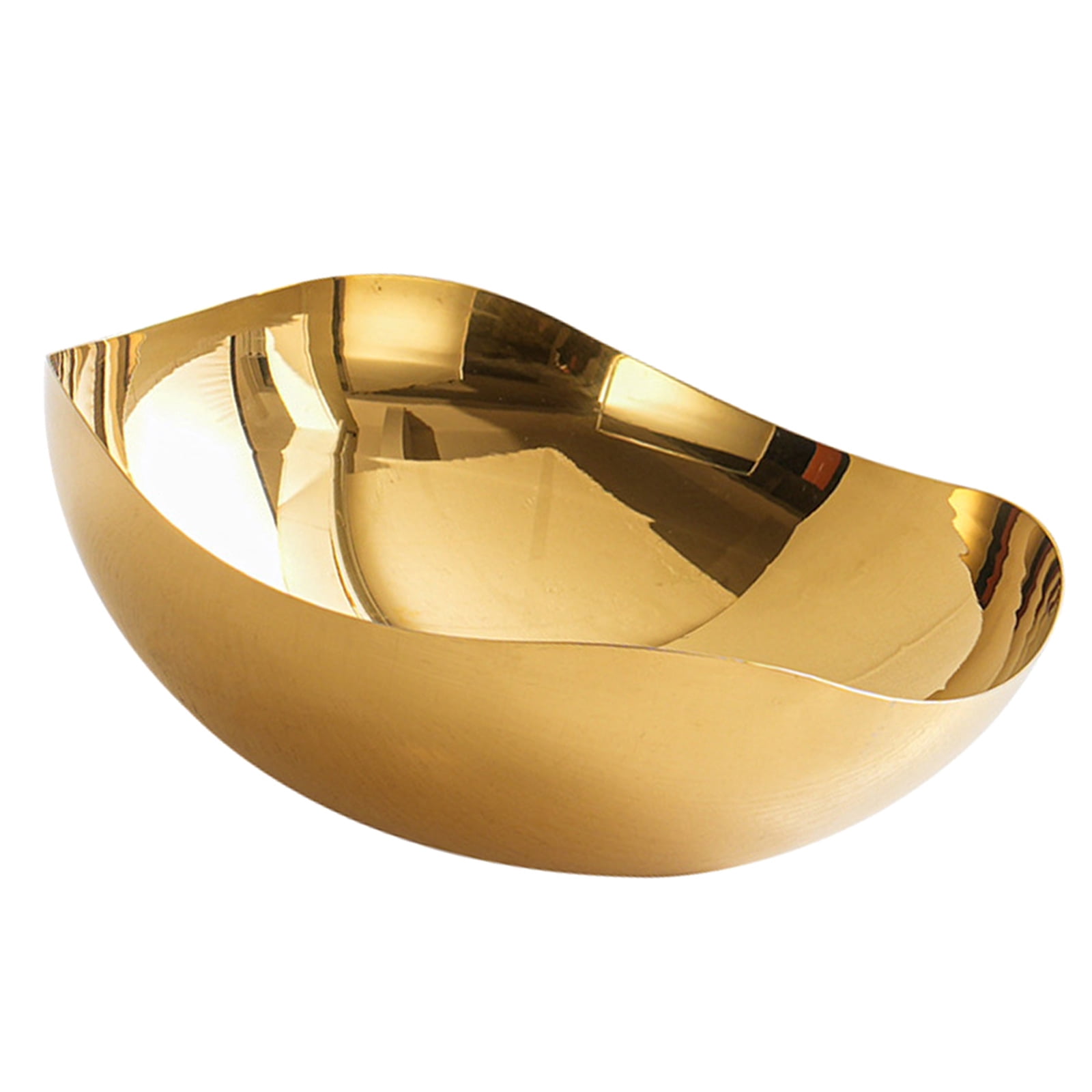 COOLHOOD Stainless Steels Fruit Bowl Metal Salad Bowl Countertops Fruit ...