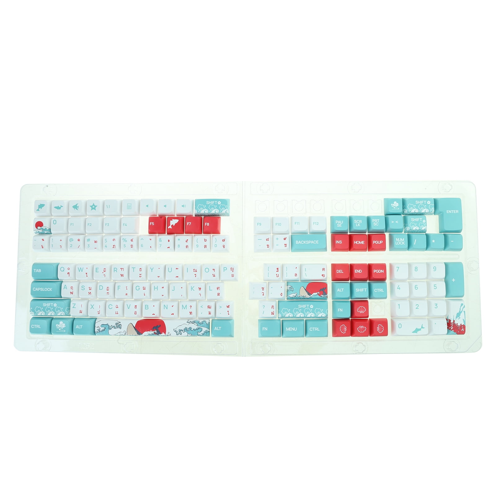 COOLHOOD Thai Keycaps Set for 61/64/68/75/87/98/104/108 Mechanical ...