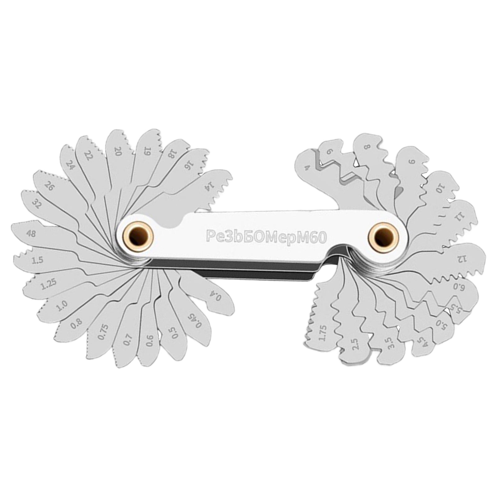 COOLHOOD Thread Gauge Set 40Piece Screw Gauge Suitable For Industrial Measurement & DIYer ...