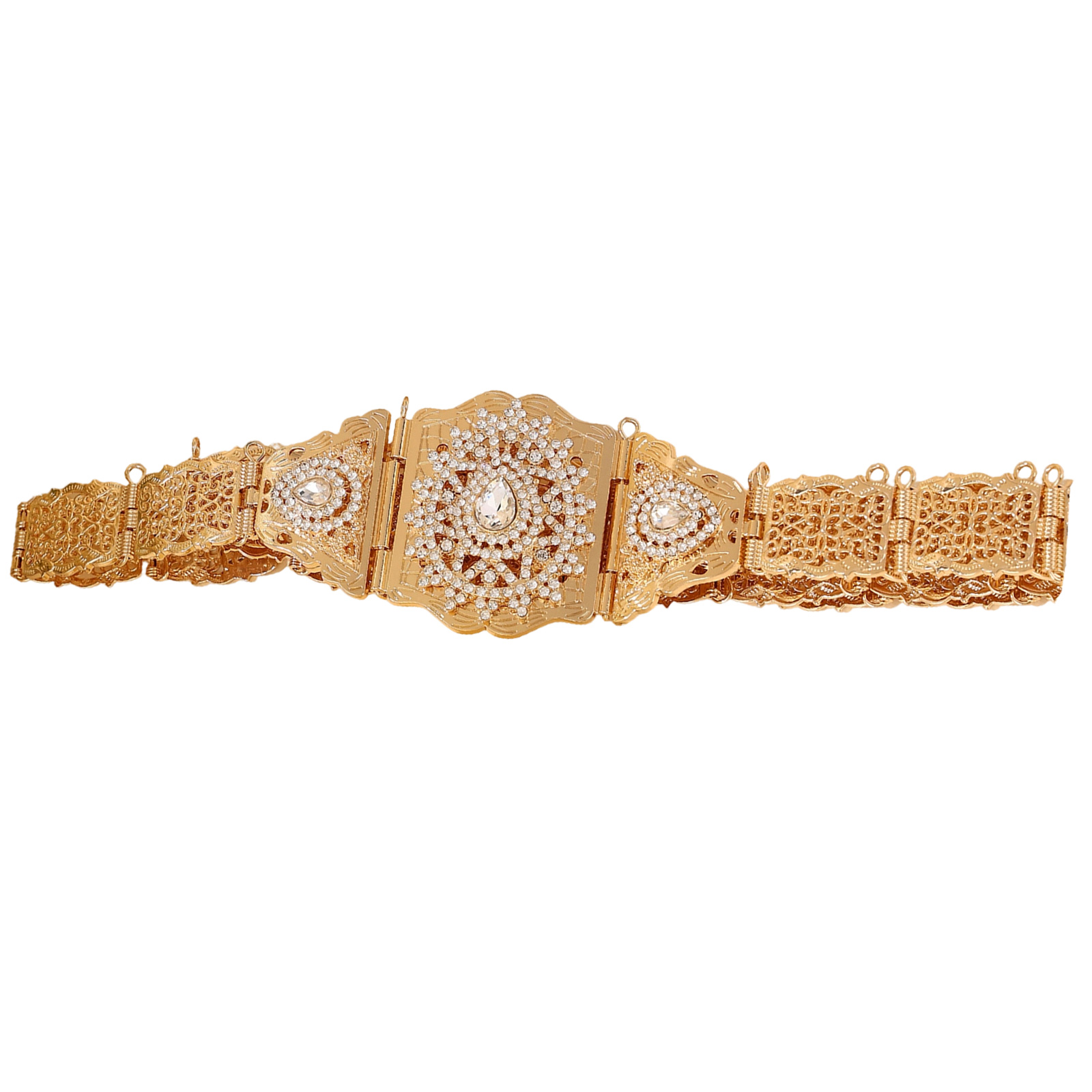 COOLHOOD Traditional Carved Floral Waist Belt Belly Chain for Dress ...