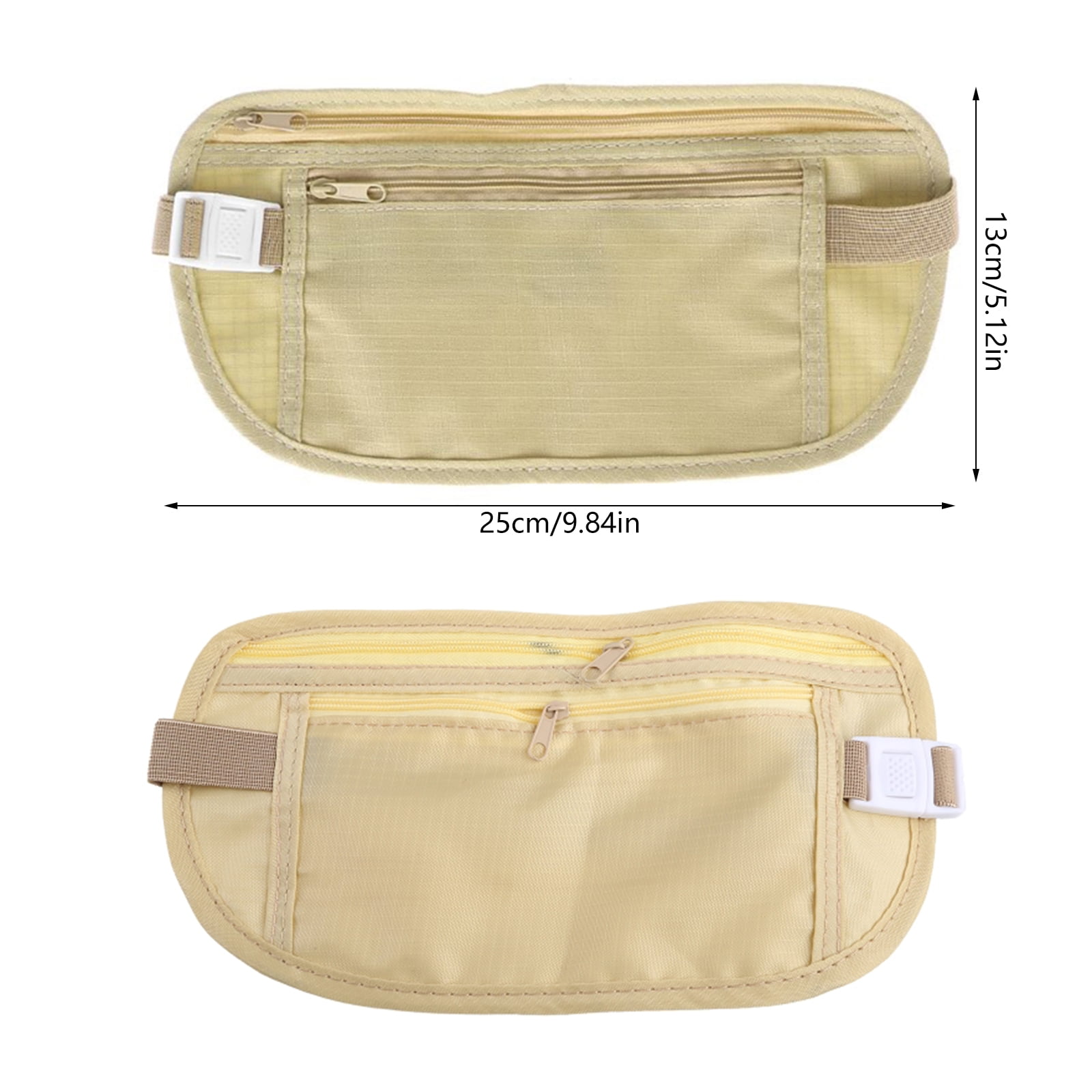 COOLHOOD Travel Hidden Wallet Money Waist Belt Bag Secret Security ...