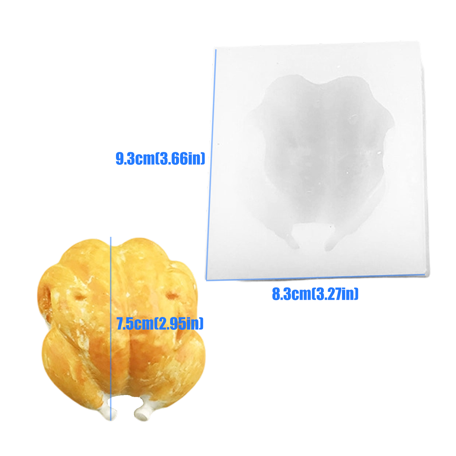 COOLHOOD Turkey Shaped Mousses Cake Molds Food Grade Silicone Chocolate ...