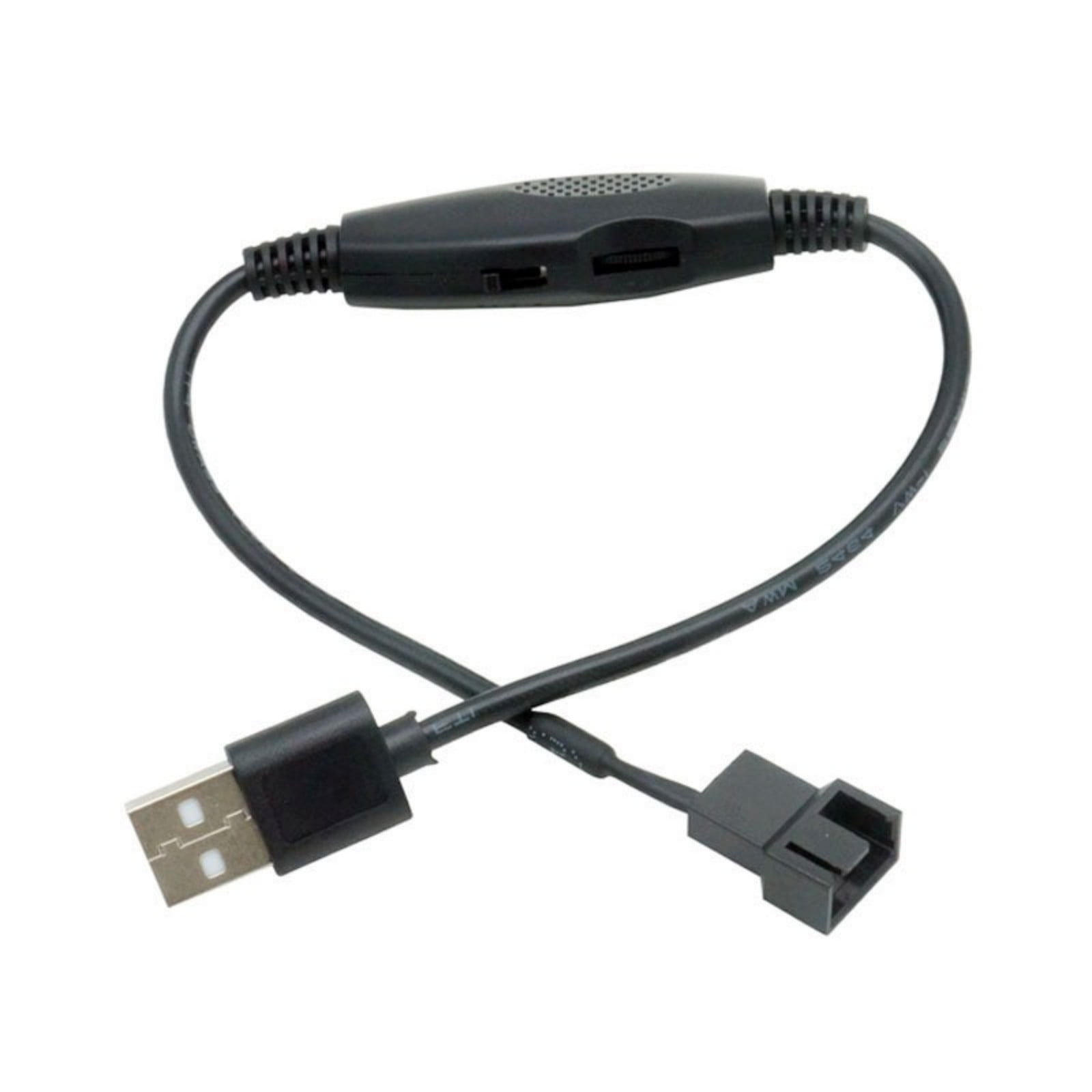 COOLHOOD USB To 4Pin 5V To 12V USB Sleeved PC Fan Power Adapter ...