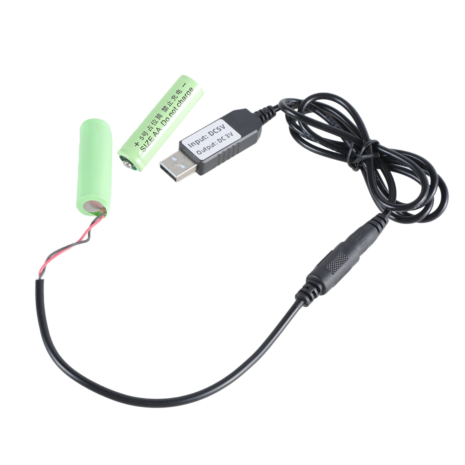 COOLHOOD USB to 3V LR6 AA Battery Eliminators USB Power Converters 5V ...