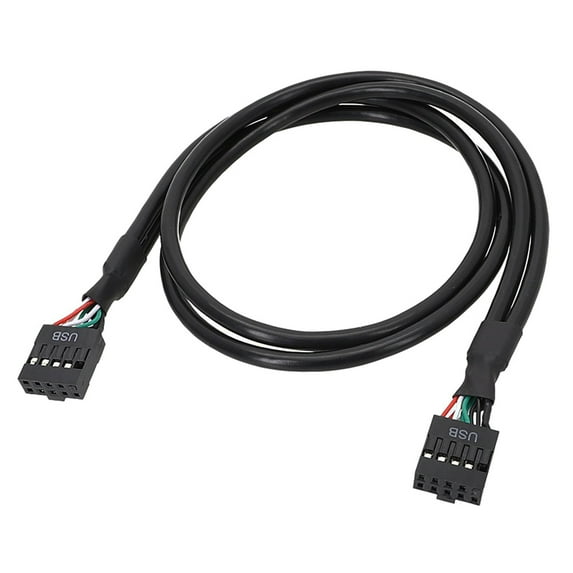 COOLHOOD USB2.0 Internal Mainboard Header Cable USB2.0 9pin Female to ...