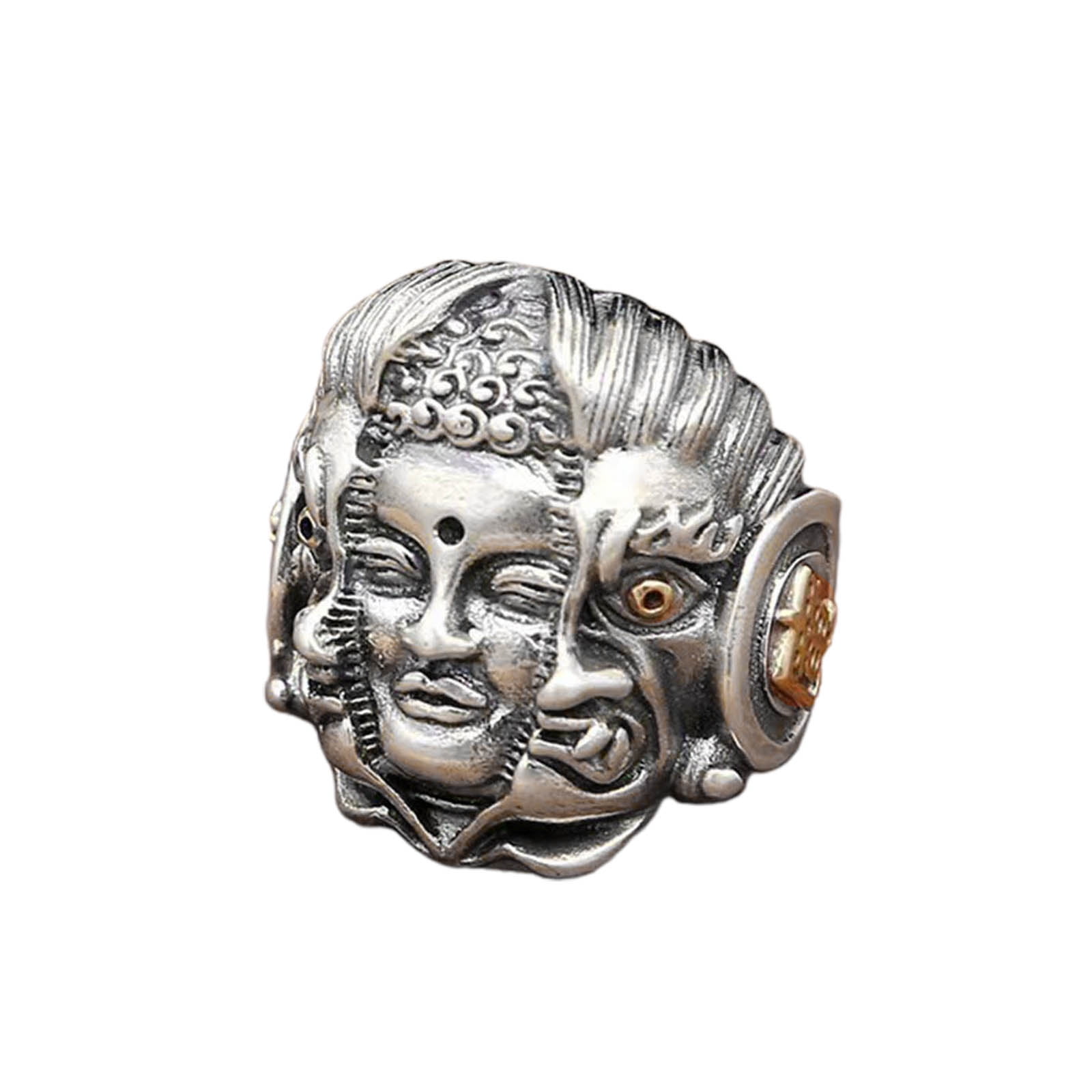 COOLHOOD Unique Anime Inspired Rings Adjustable Buddhas and Devil Rings ...