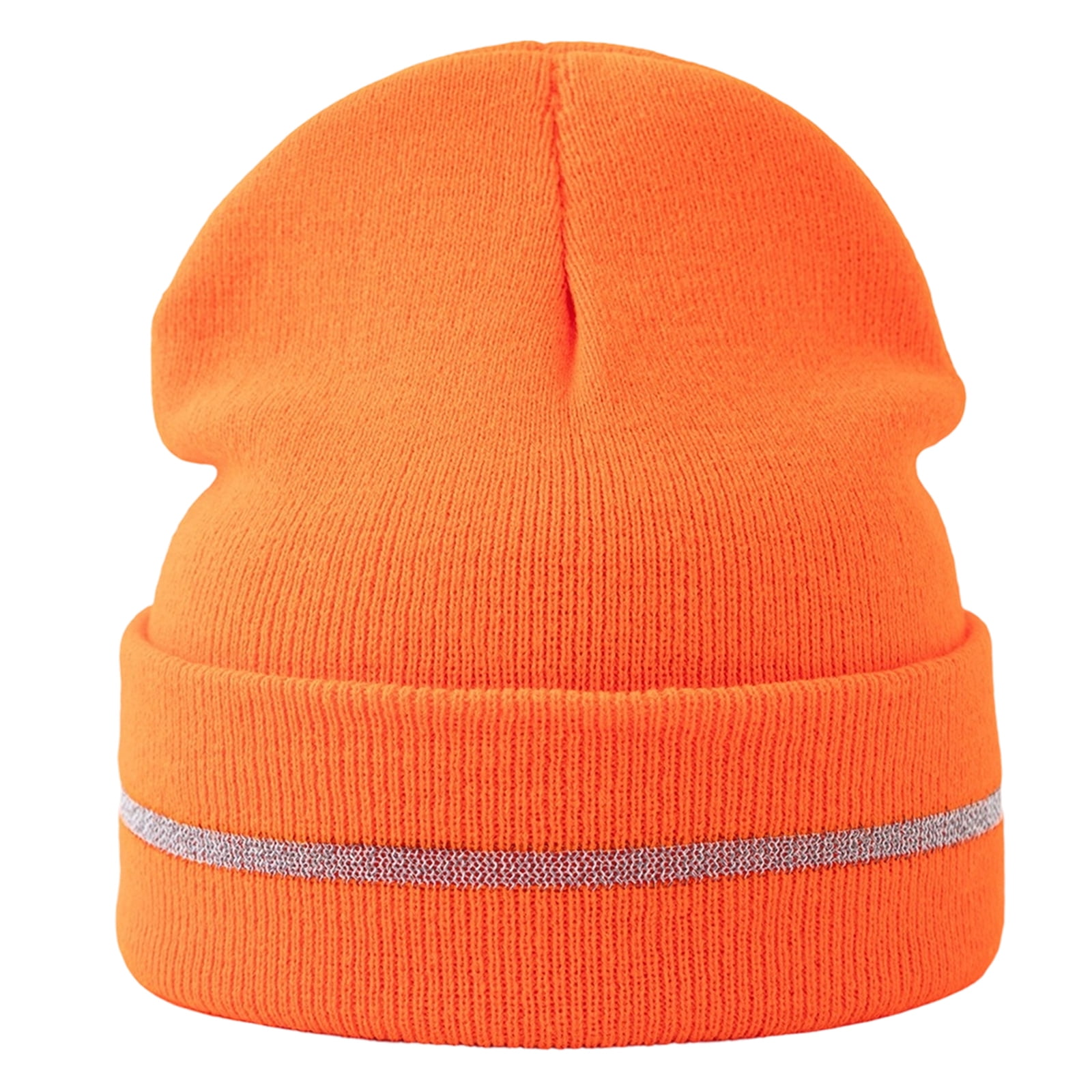 COOLHOOD Unisex Rolled Brim Knit Hat With Reflective Trim Warm Acrylic ...