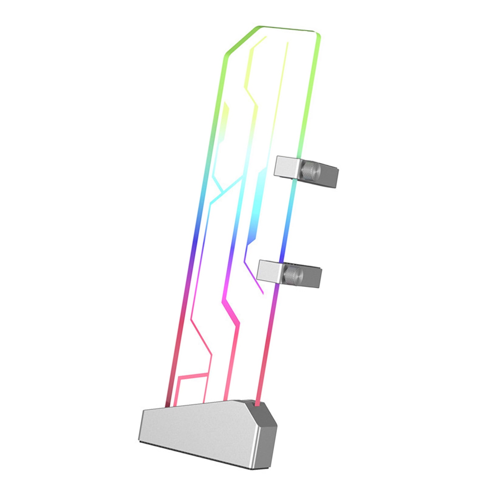 COOLHOOD VGA Bracket Hardened Glass Vertical Graphics Card Holder With ...