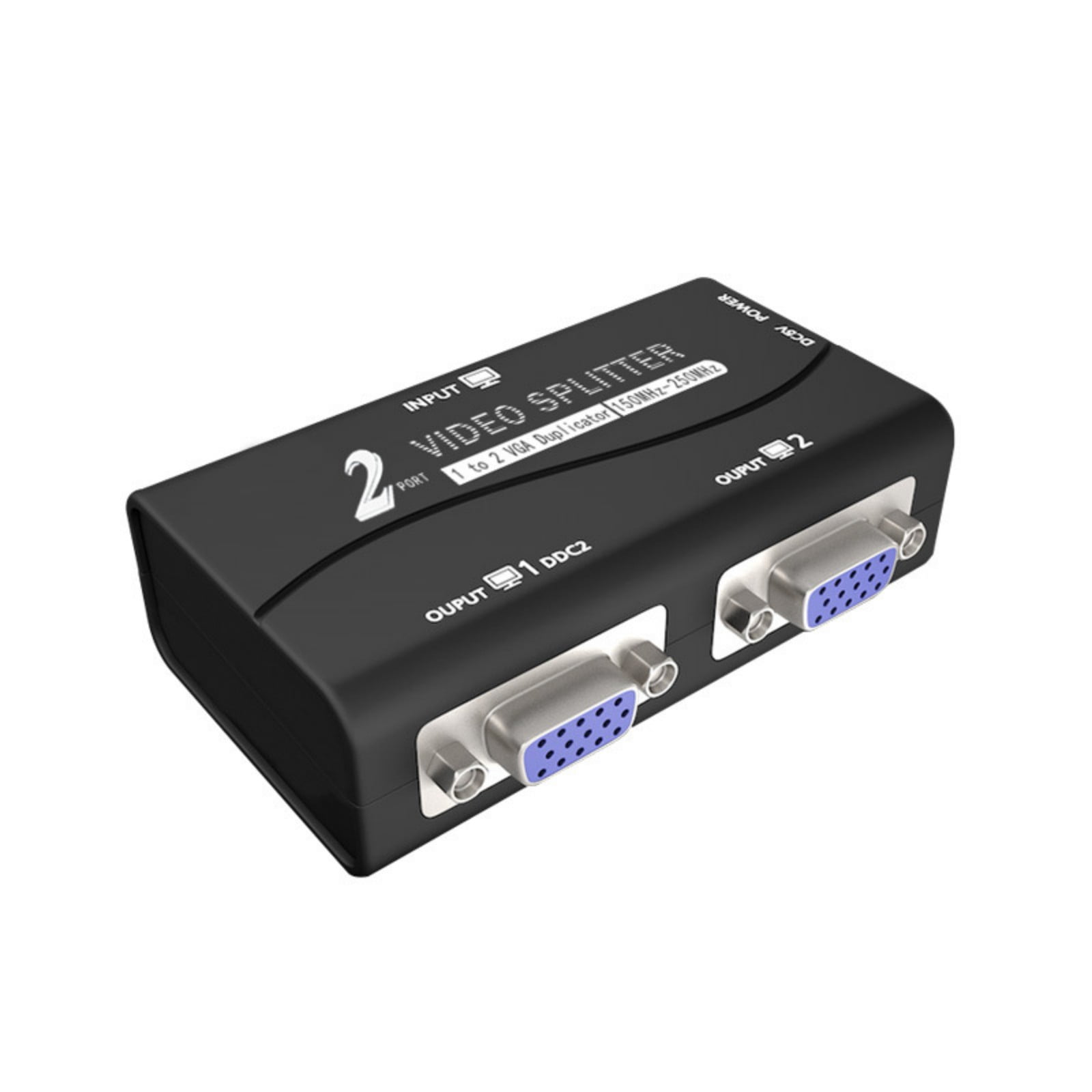 COOLHOOD VGA Video Splitter 1 In 2Out VGA Splitter Amplifier Box for ...