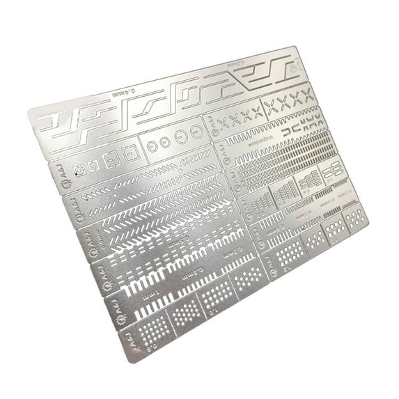 COOLHOOD Versatility 12 In 1 Scribes Line Templates Ruler Carving Ruler ...