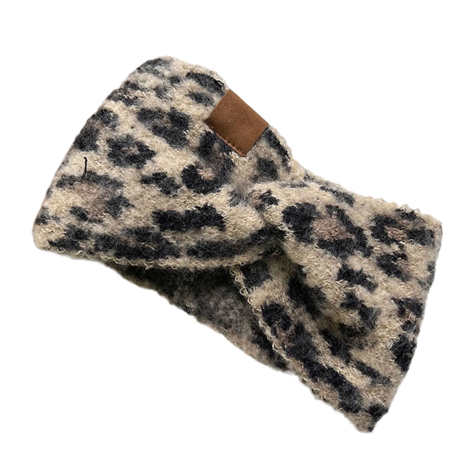 COOLHOOD Vintage Animal Print Knit Headband Soft Comfortable Elastic ...
