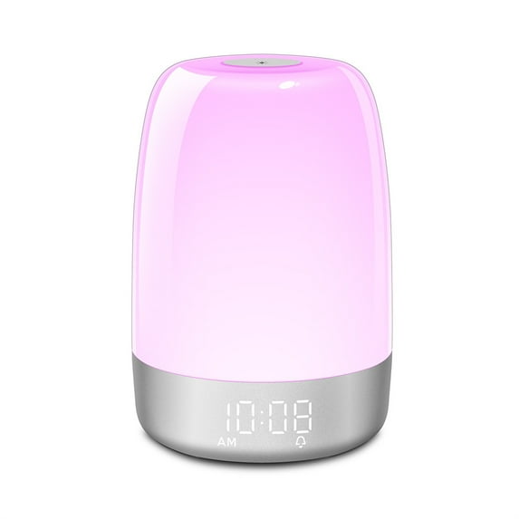 COOLHOOD Wake Up Light Alarm Clock Option Bedsides Lamp With Sunrising ...