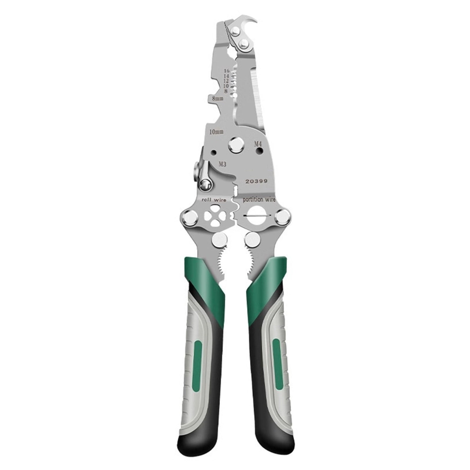 COOLHOOD Wire Strippers 16/18 in 1 Strippers Cutter Crimping Heavy Duty ...