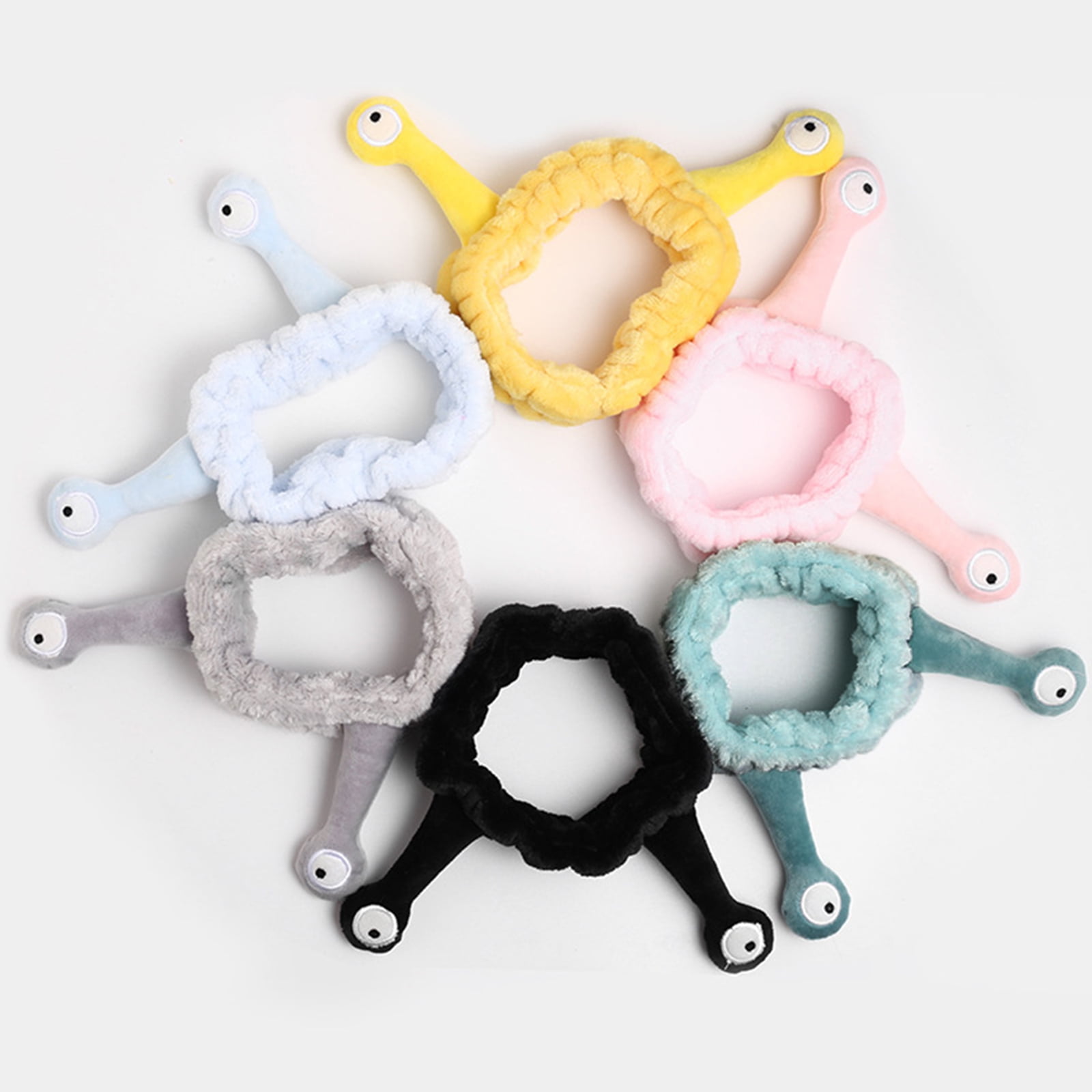 COOLHOOD Women Girls Wash Face Plush Headband Cartoon Snail Antenna ...