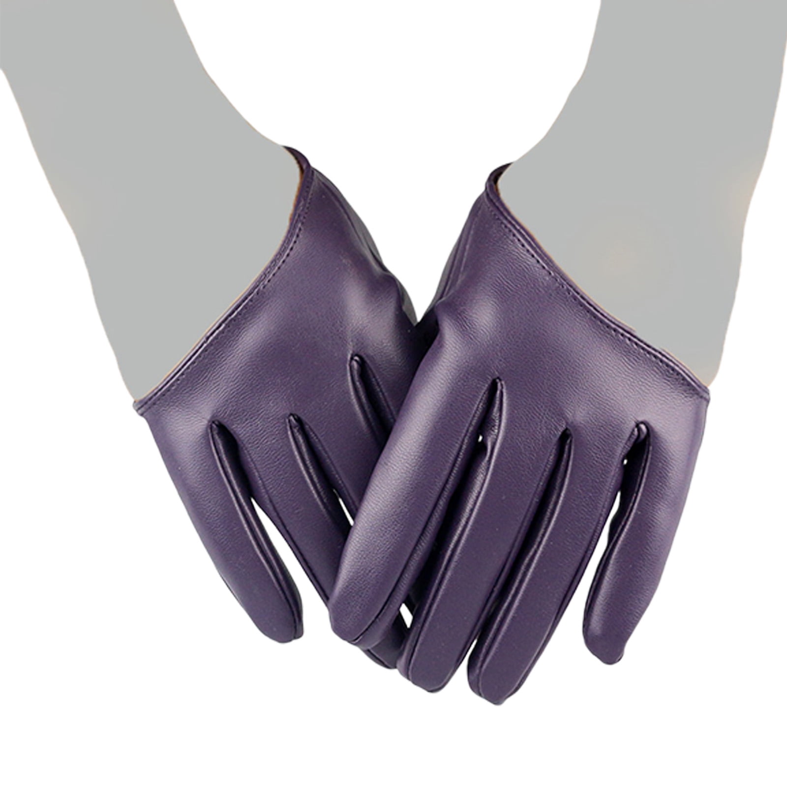 COOLHOOD Women Half Hand Gloves With Backless Cutout Premium Synthetic ...