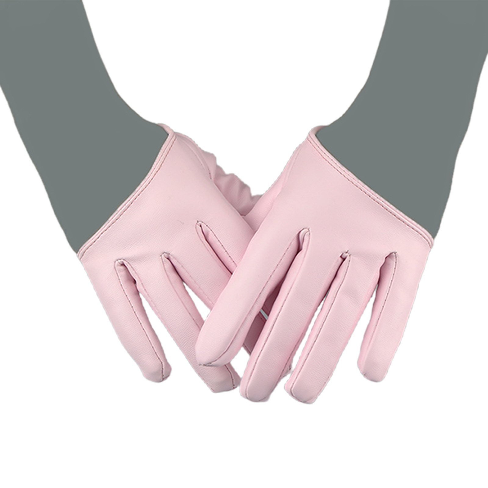 COOLHOOD Women Half Hand Gloves With Backless Cutout Premium Synthetic ...