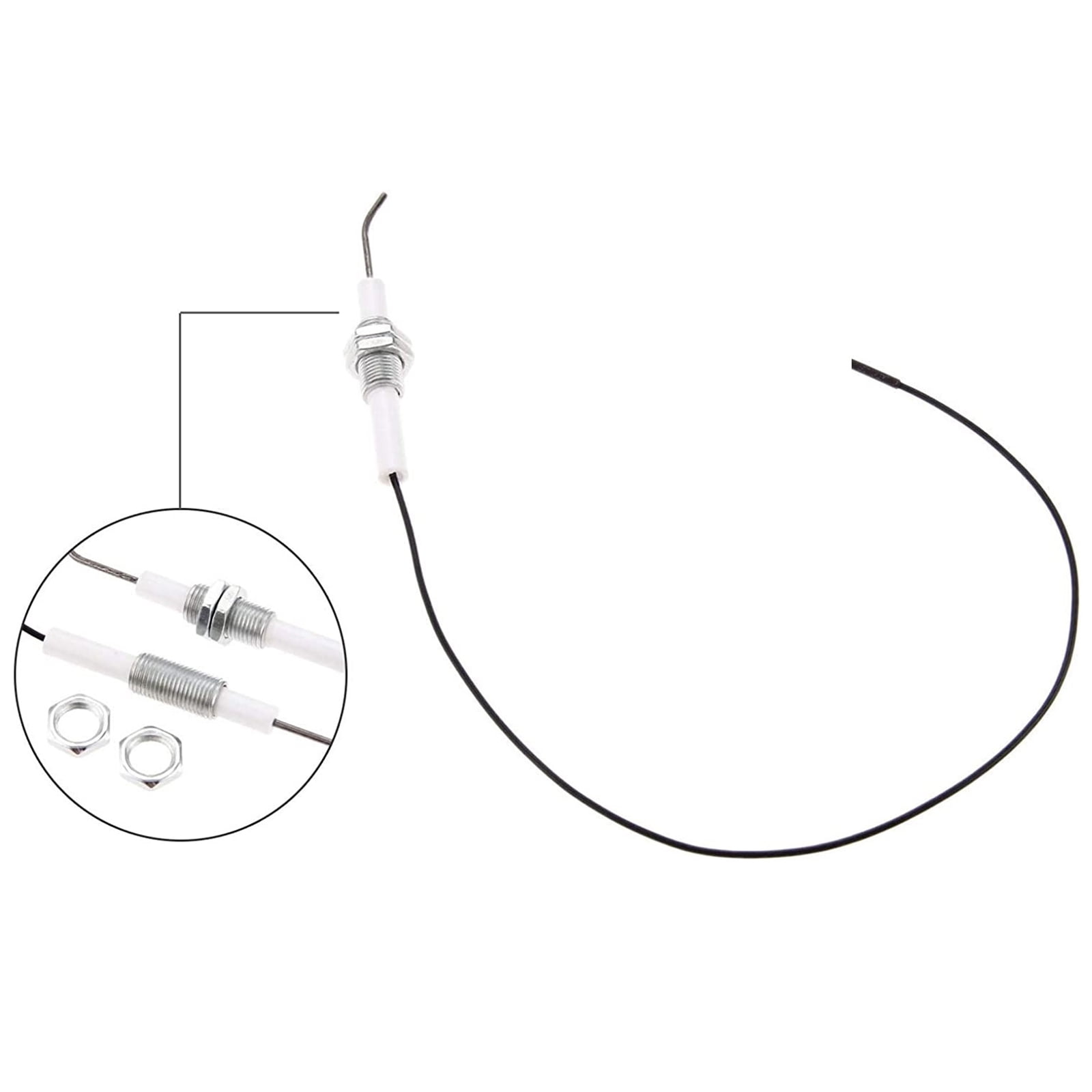COOLHOOD with Threaded Ceramic Electrode Plug Wire 30cm Fit for Oven ...