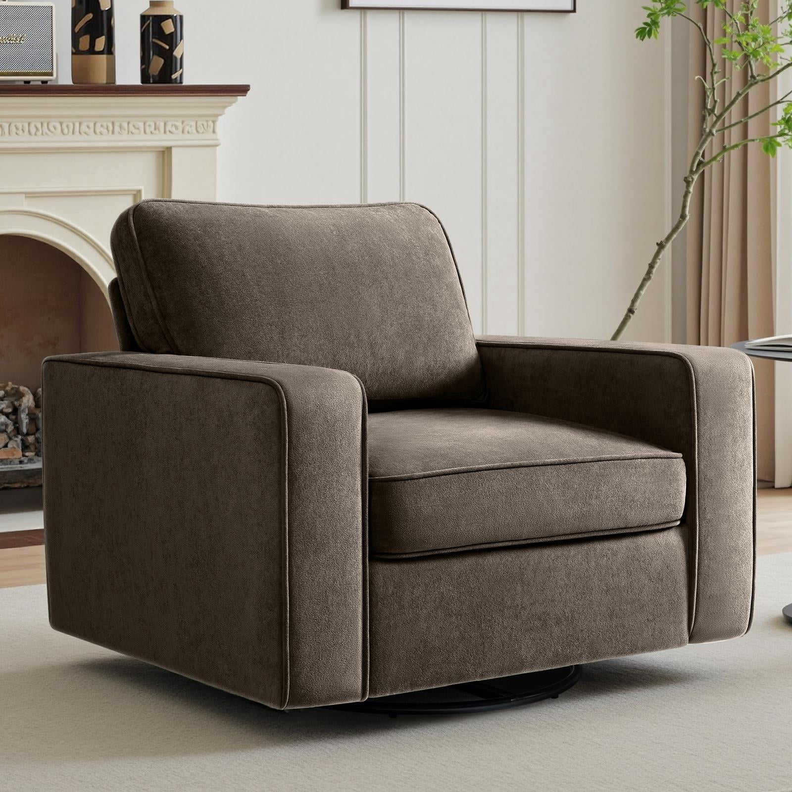 COOLHUT 360° Swivel Accent Chair Set of 1, 36.2" Wide Accent Chair ...