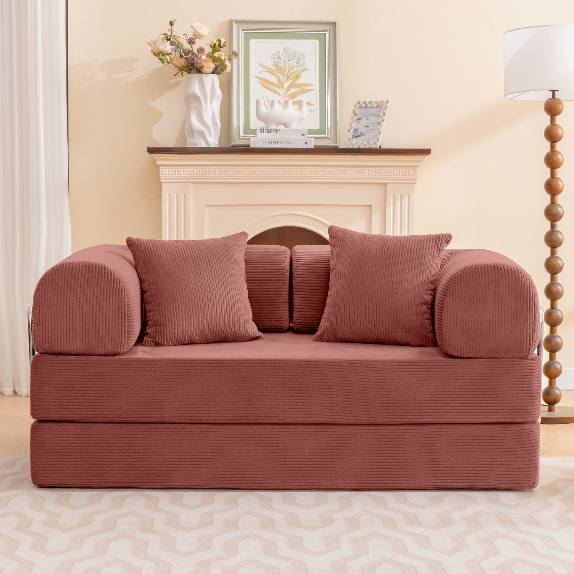 COOLHUT 78.7" W Combination Sofa, High Rebound Density Sponge Sofa ...