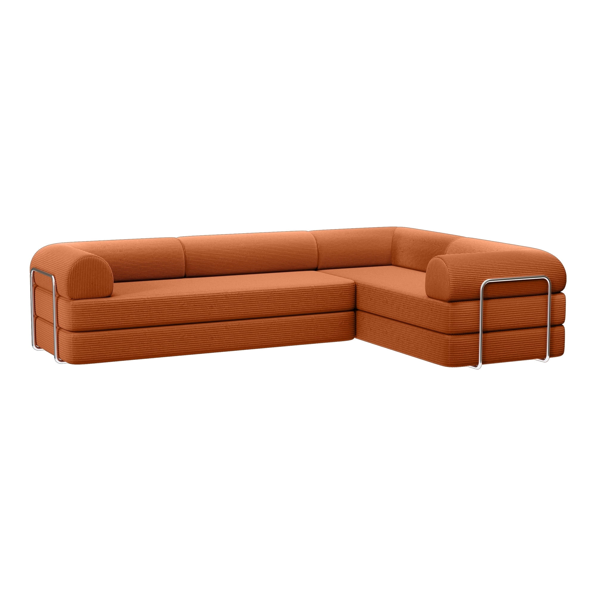COOLHUT 78.7" W Combination Sofa, High Rebound Density Sponge Sofa ...