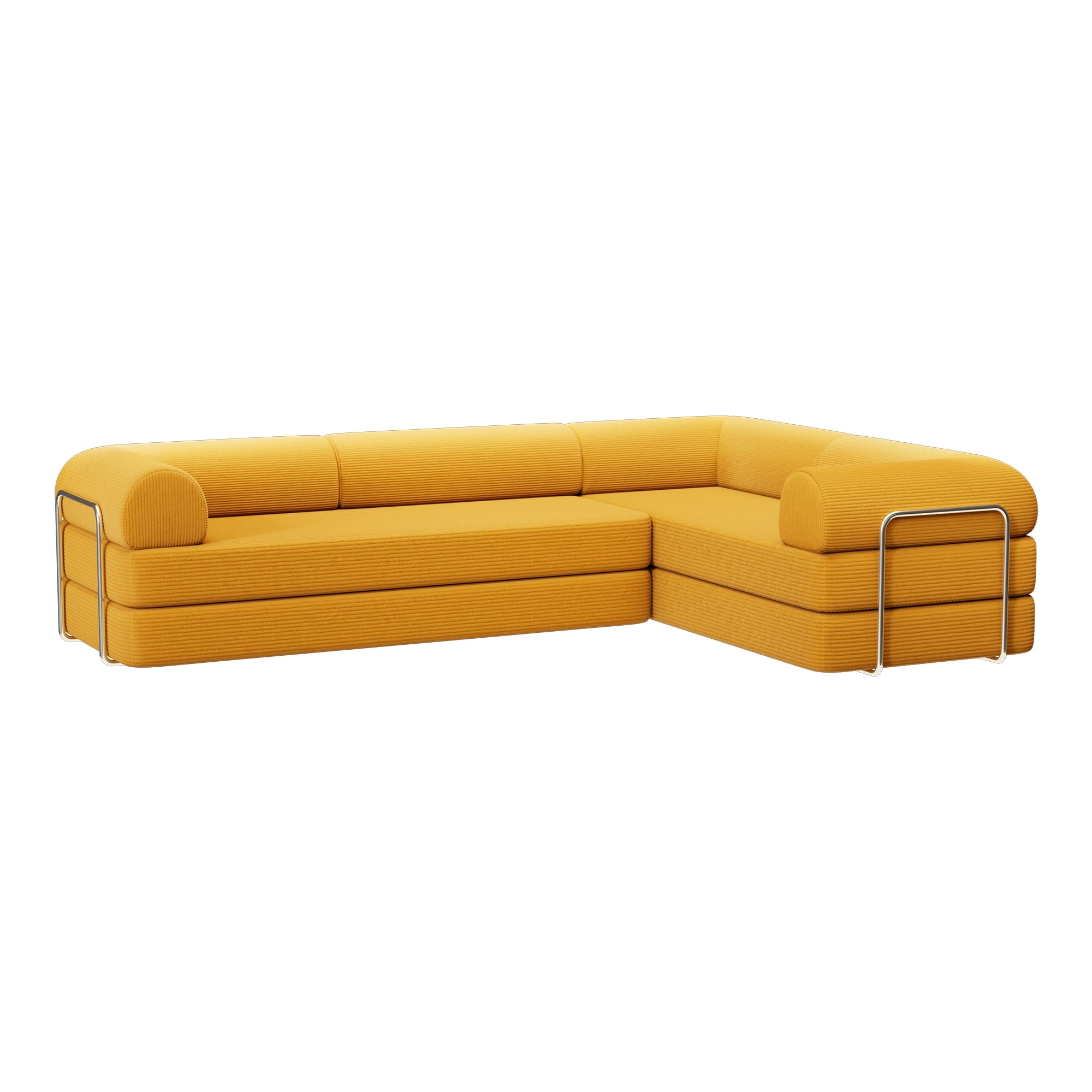 COOLHUT 78.7" W Combination Sofa, High Rebound Density Sponge Sofa ...