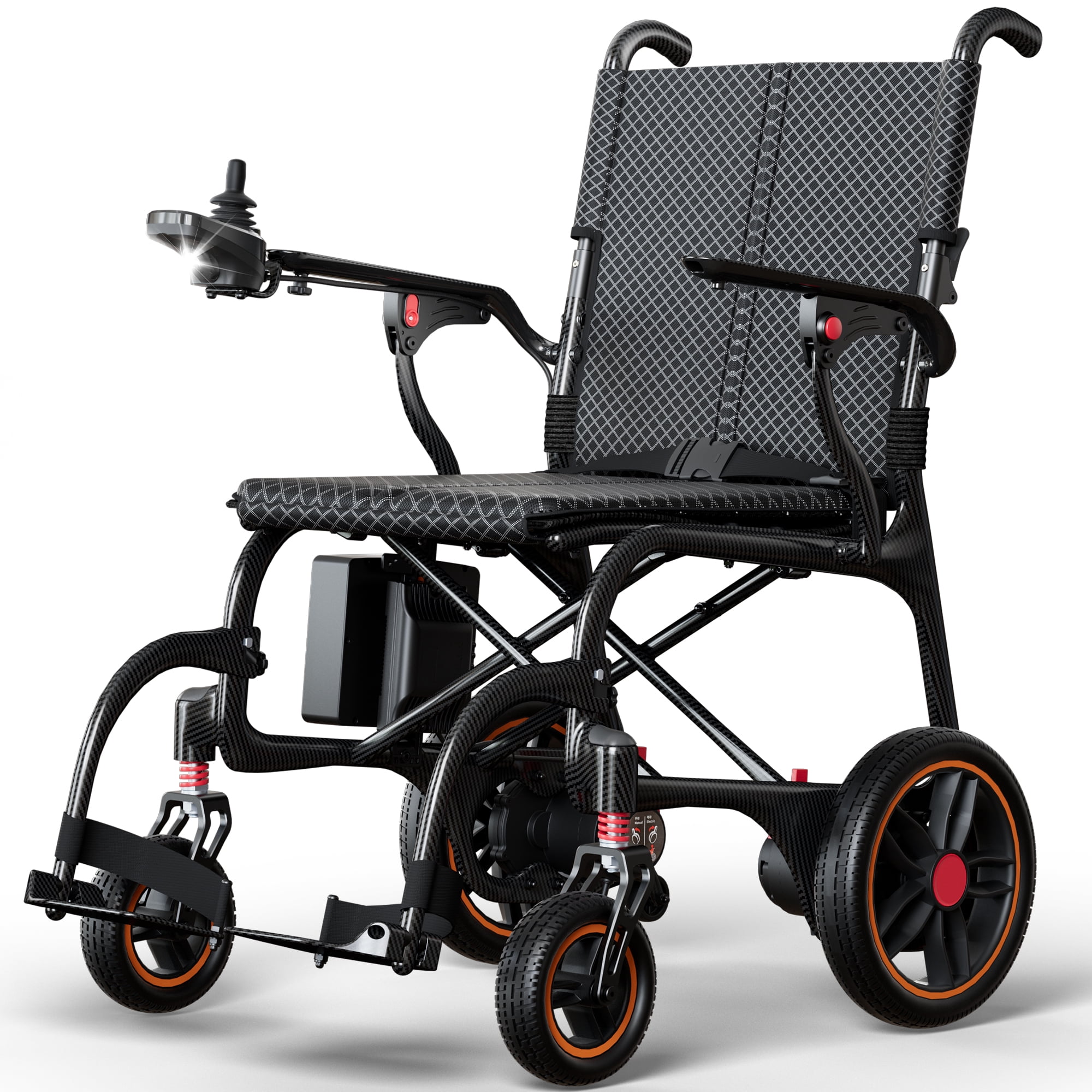 COOLHUT 26lbs Lightweight Electric Wheelchair for Adults, 20+ Miles ...