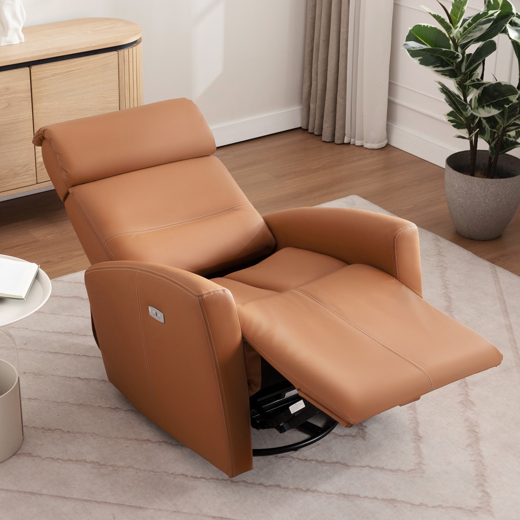 COOLHUT Power Swivel Rocker Recliner Chair, Glider Rocker Recliner for ...