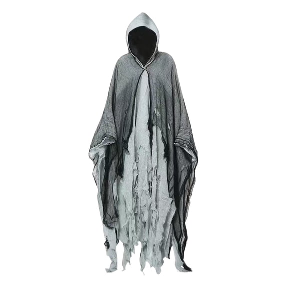 COOLIK Hooded Cloak, Scary Grim Reaper Costume, Halloween Ghost ...