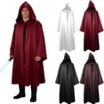 COOLIK Tunic Hooded Robe Adult Wizard Robes Monk Priest Cloak Halloween ...