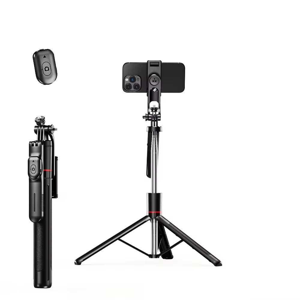 COOLJIER 1.7m2025 New 1.7M Wireless Selfie stick Tripod Foldable Stand ...