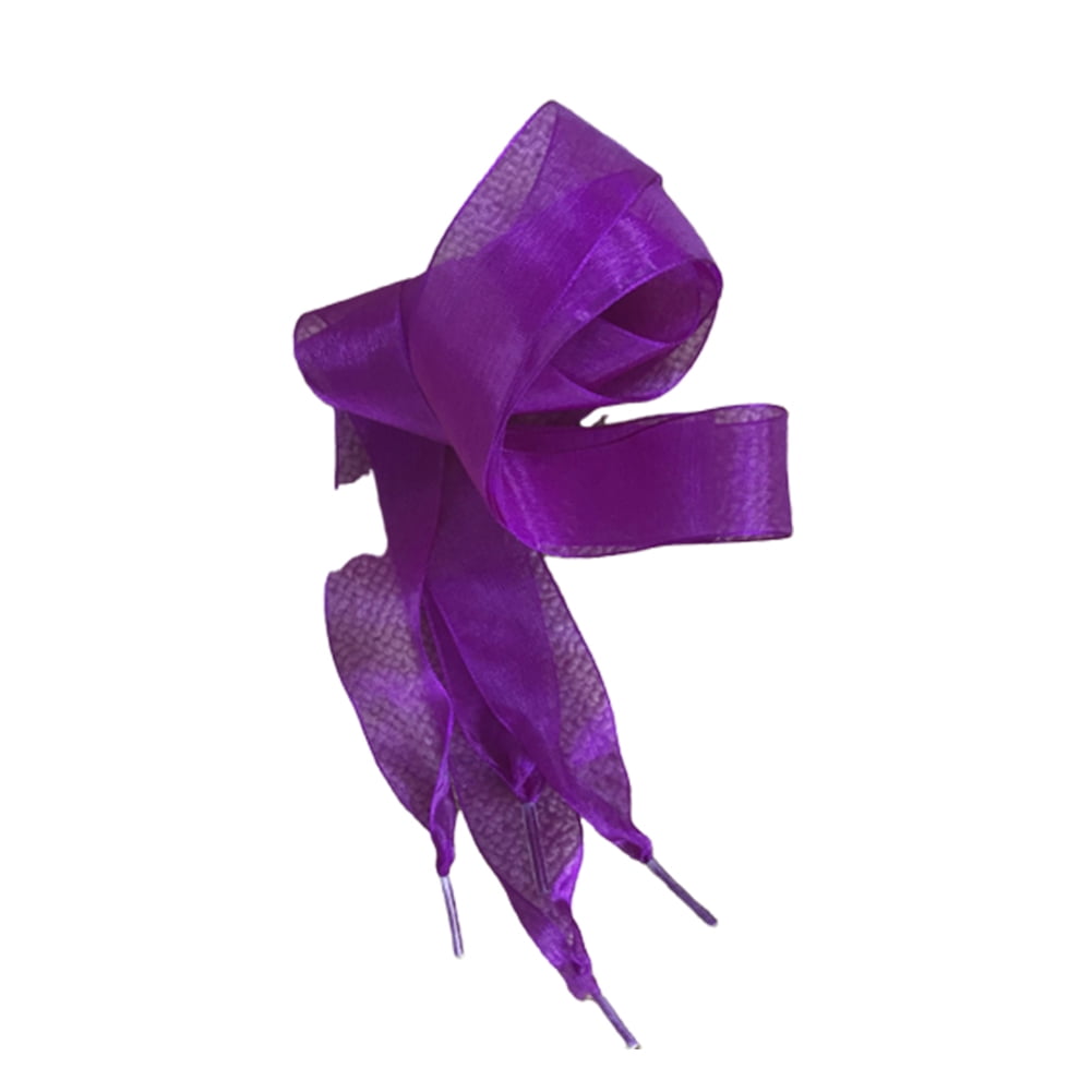 COOLL 1 Pair 2.5cm Flat Silk Satin Ribbon Organza Sneaker Casual Shoe ...