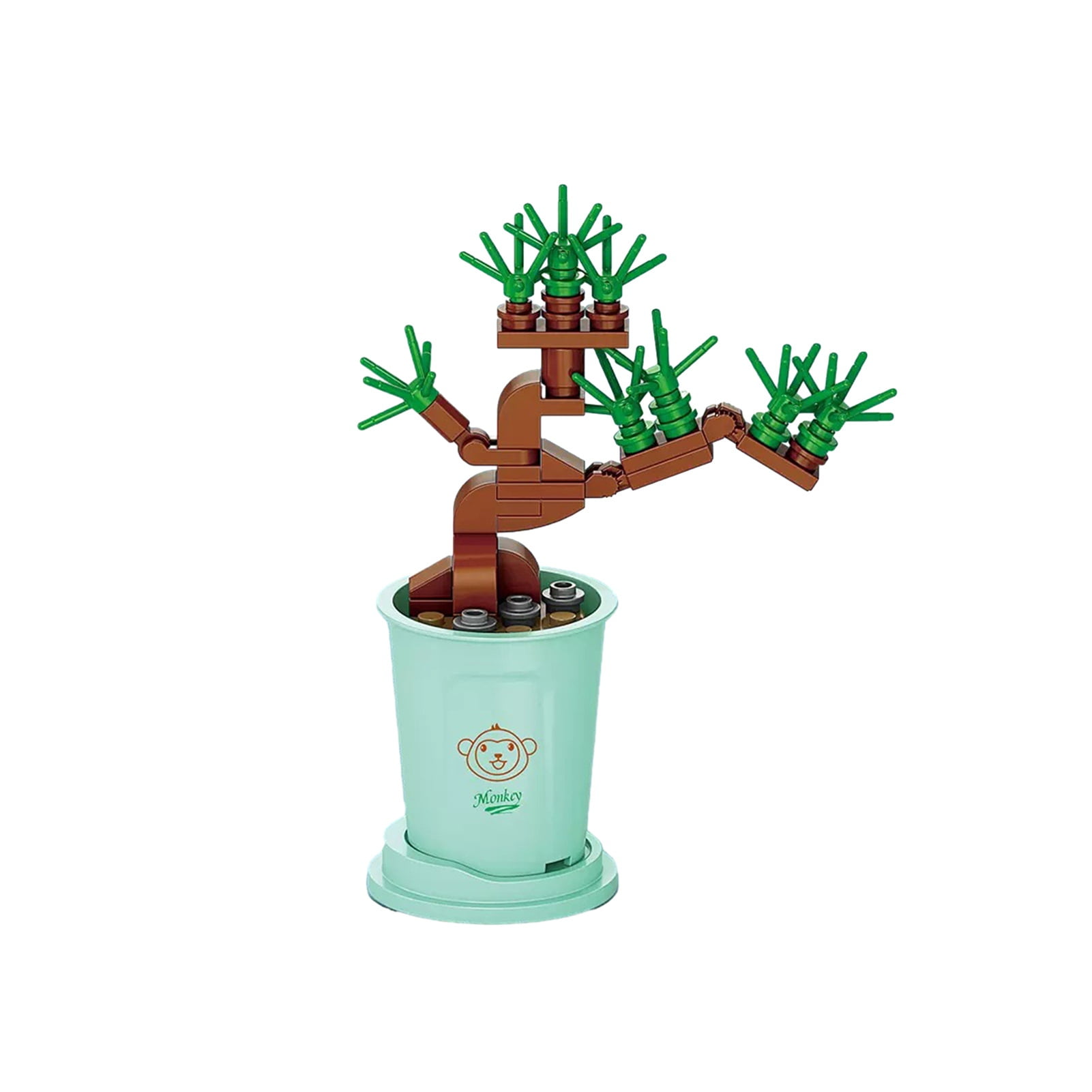 COOLL Flower Building Toy Wooden Potted Plant Toy Flower Potted Plant ...