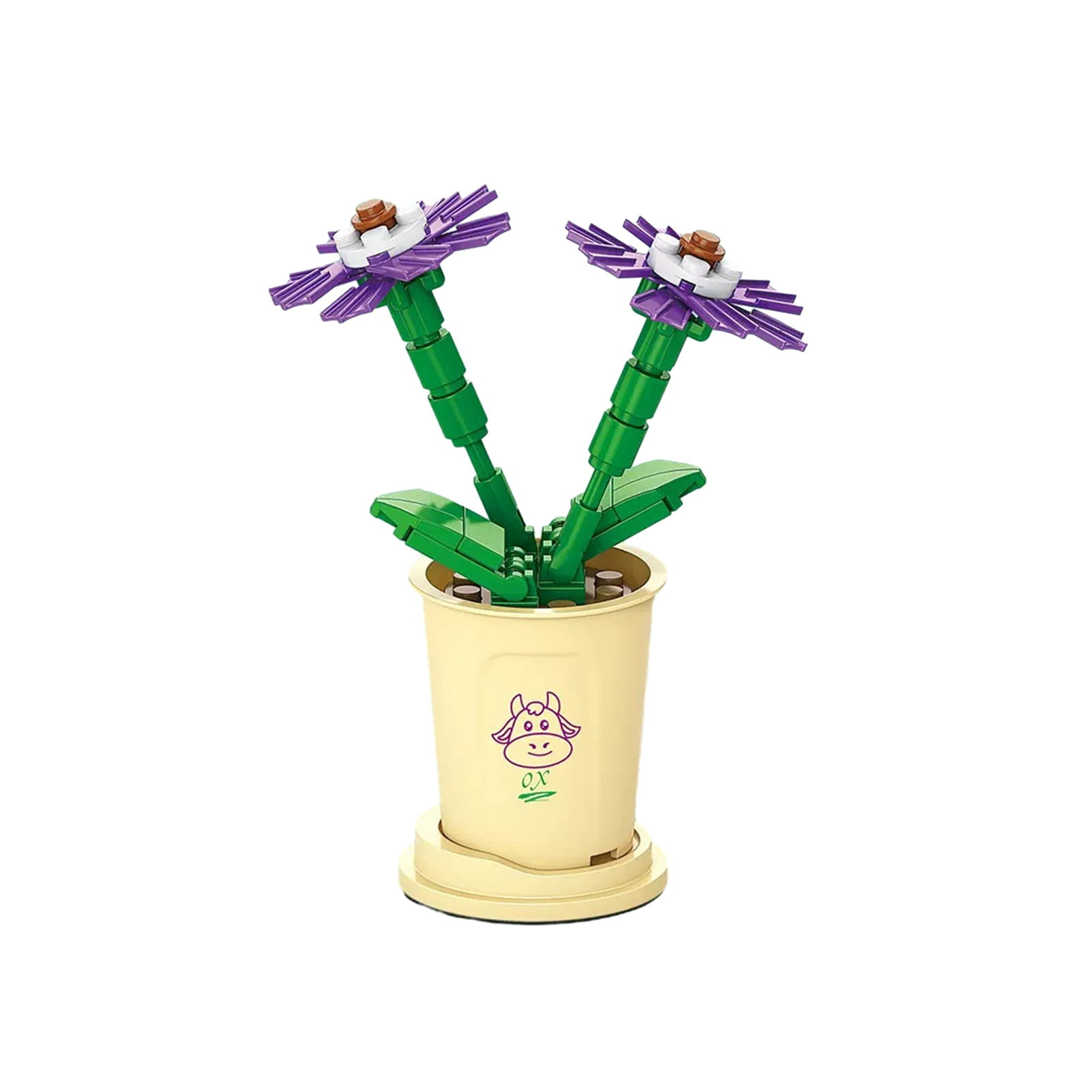 COOLL Flower Building Toy Wooden Potted Plant Toy Flower Potted Plant ...