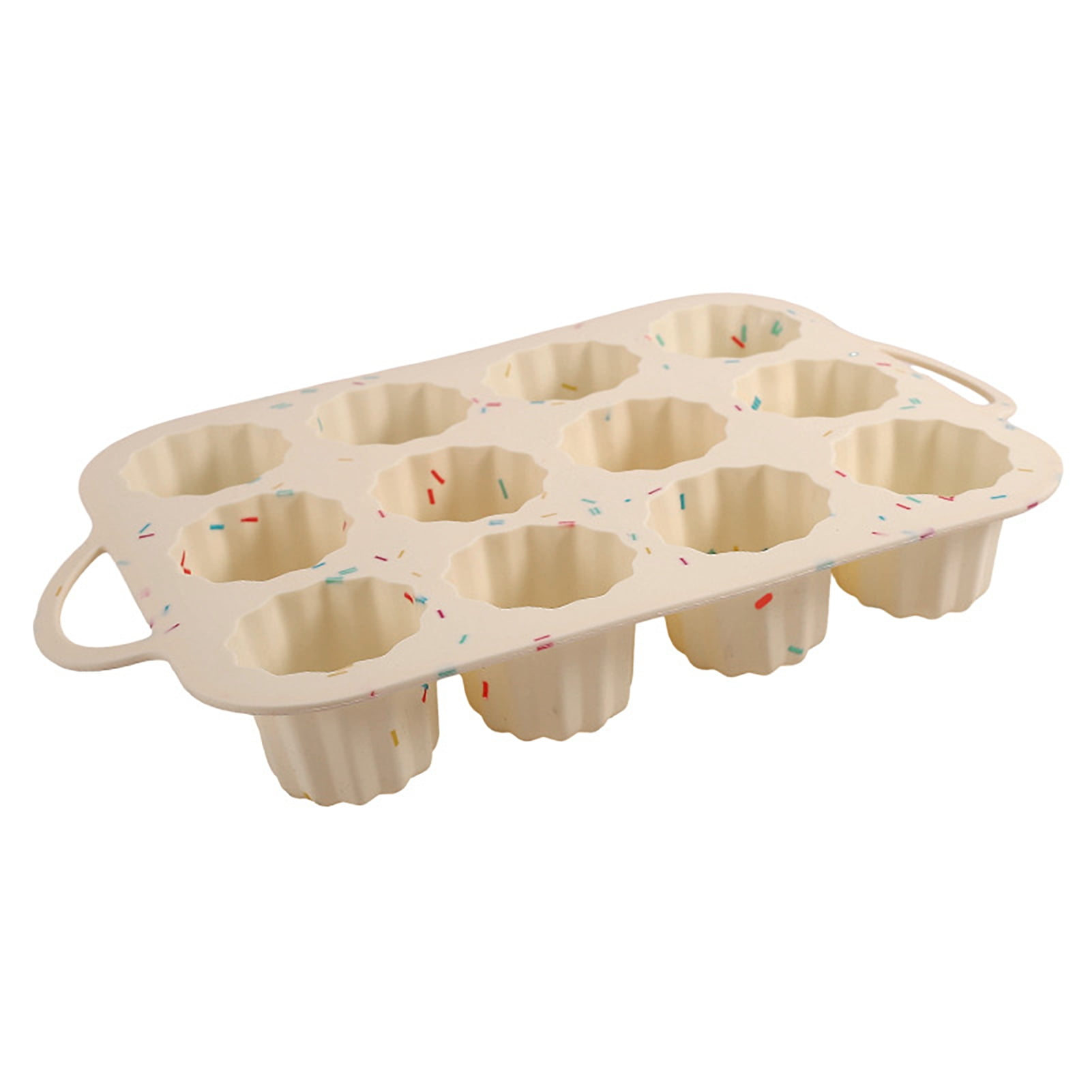 COOLL Jelly Mold Waffle Pan Non-stick Waffle Pan 12 Cavities Silicone ...