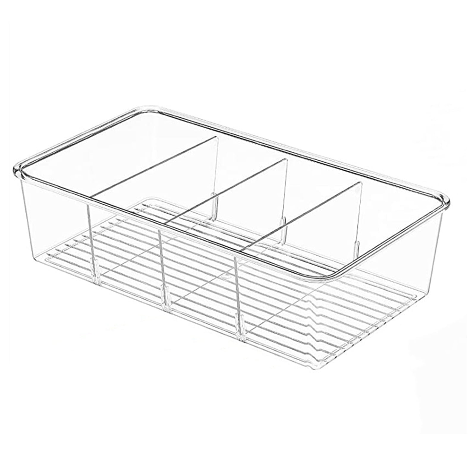 COOLL Kitchen Storage Container Clear Stackable Storage Box with 4 ...
