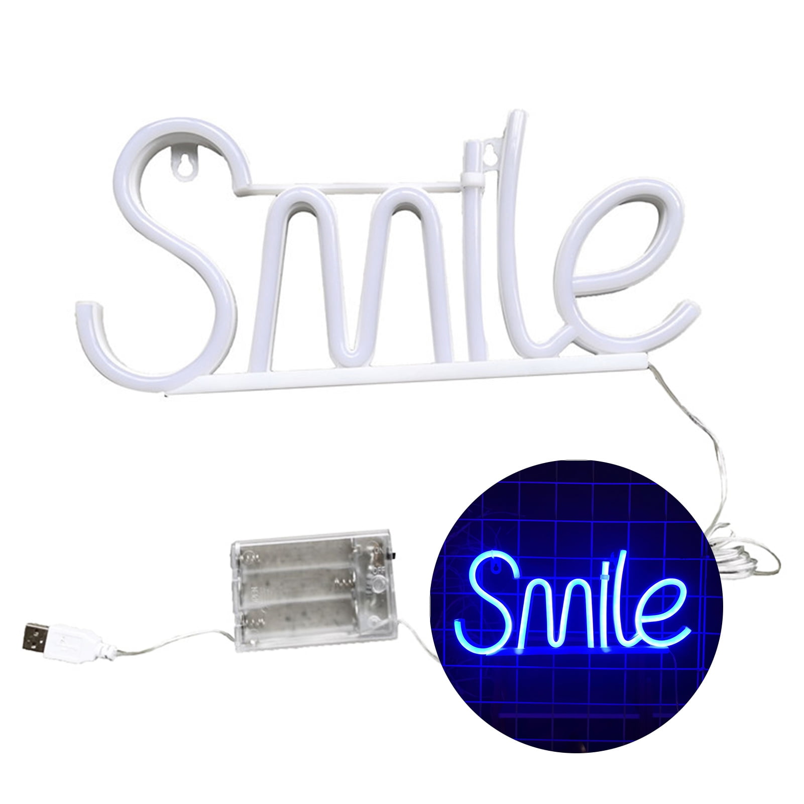 COOLL Led Smile Light Led Neon Light Creative Shape Usb/battery ...