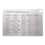 Magnetic Kitchen Measurement and Conversion Chart Refrigerator Magnet ...