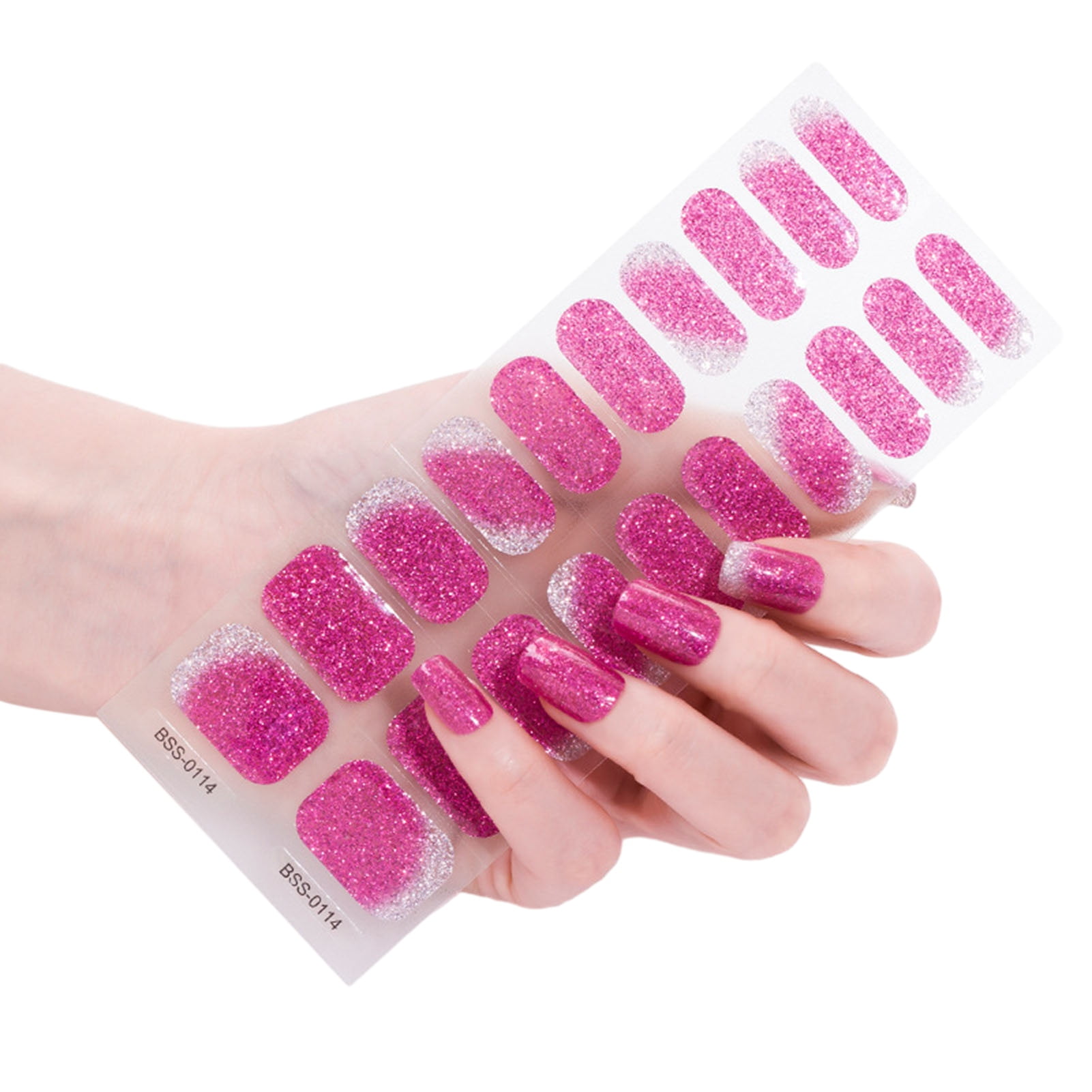 COOLL Nail Stickers for Gel Nails Uv/led Nail Curing Stickers Sparkling ...