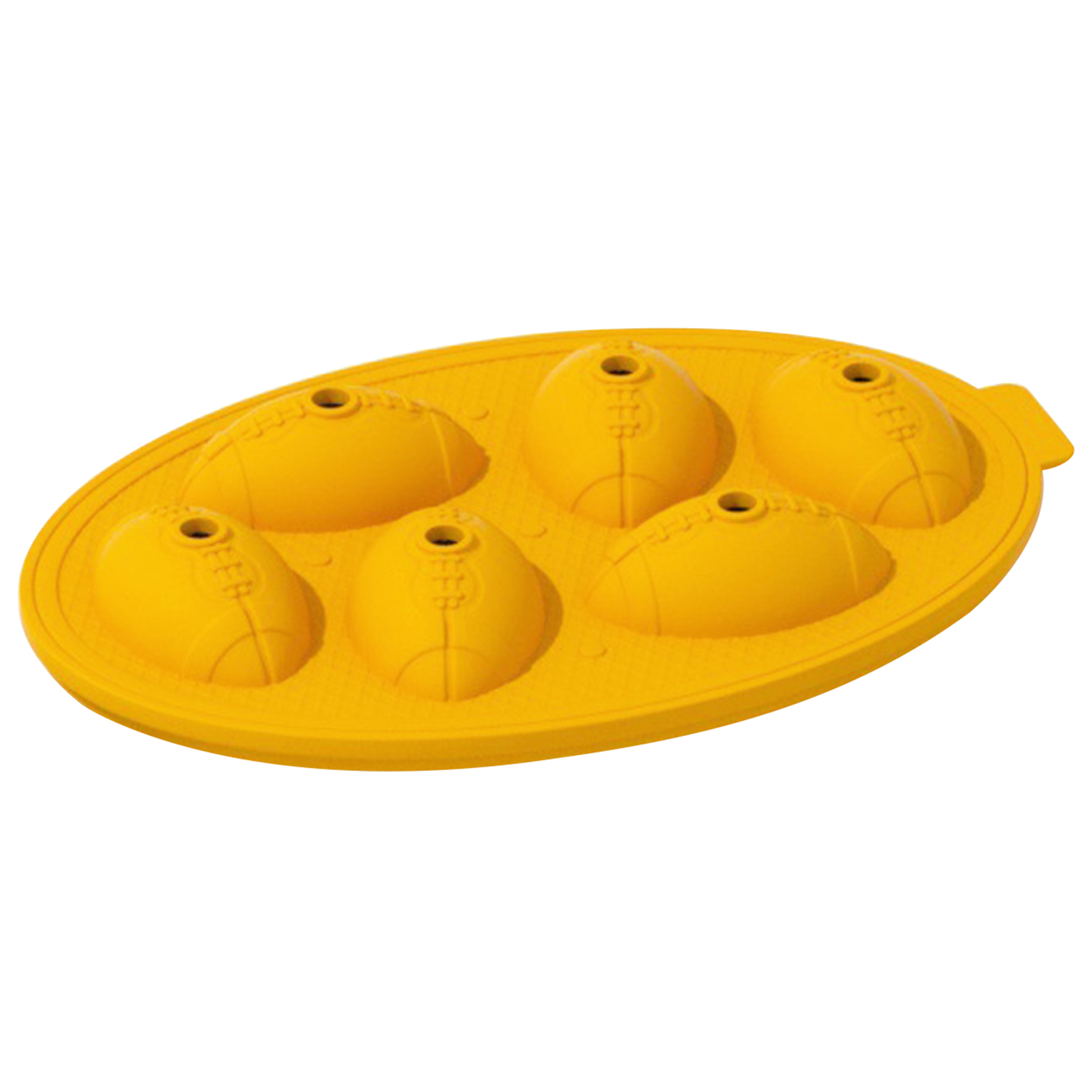 COOLL Rugby Ball Ice Cube Tray 6 Cavities Food Grade Easy Release ...
